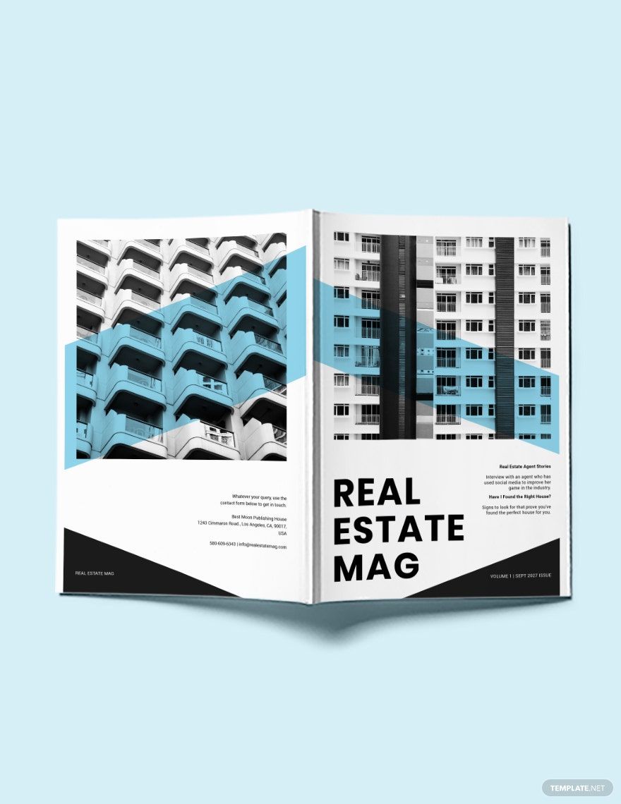 Sample Real Estate Magazine Template - InDesign, Word, Apple Pages ...