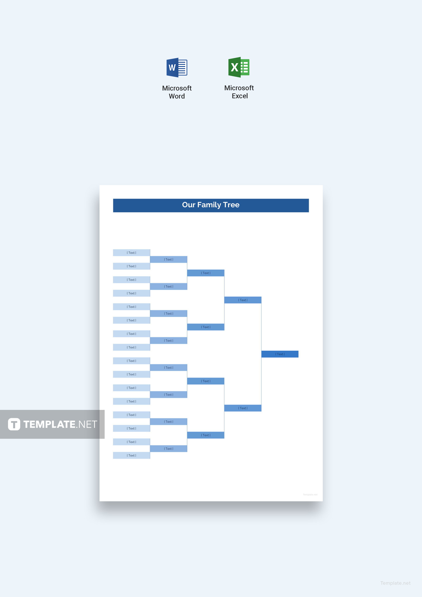 Family Tree Chart Template in Microsoft Word, Excel | Template.net