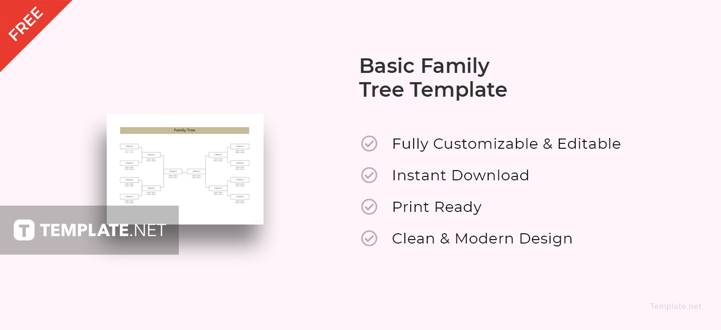 Basic Family Tree Template in Microsoft Word, Excel | Template.net