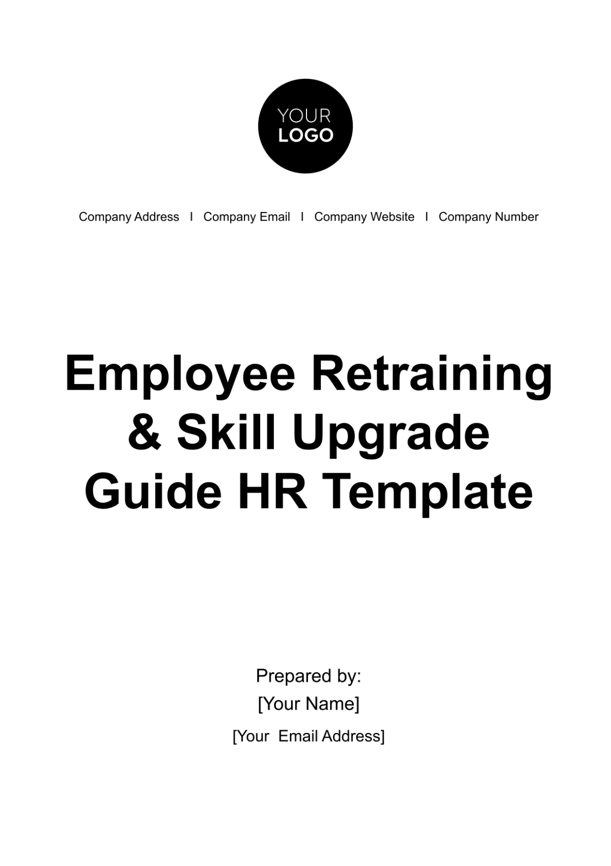 Employee Retraining & Skill Upgrade Guide HR Template - Edit Online ...