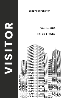 Visitor Access ID Card Template