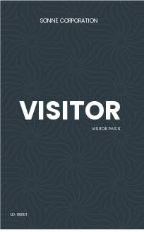Visitor Pass ID Card Template