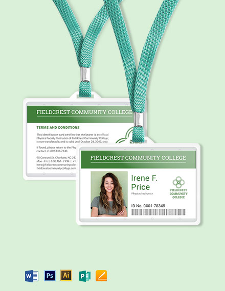 Employee Id Card Template - Edit Online & Download Example | Template.net