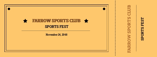 Free Sample Blank Sports Ticket Template Illustrator Word Apple 