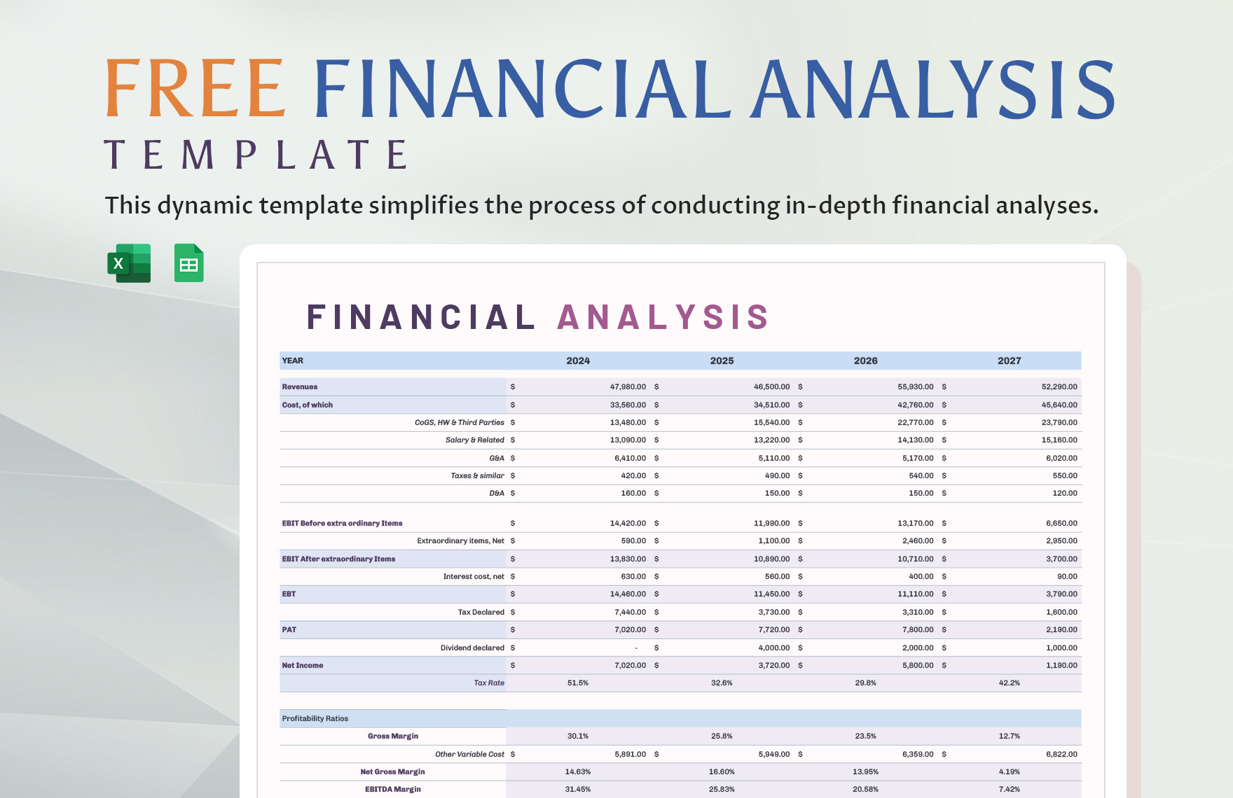 Analysis Template In Excel FREE Download Template Analysis Template In Excel FREE Download Template