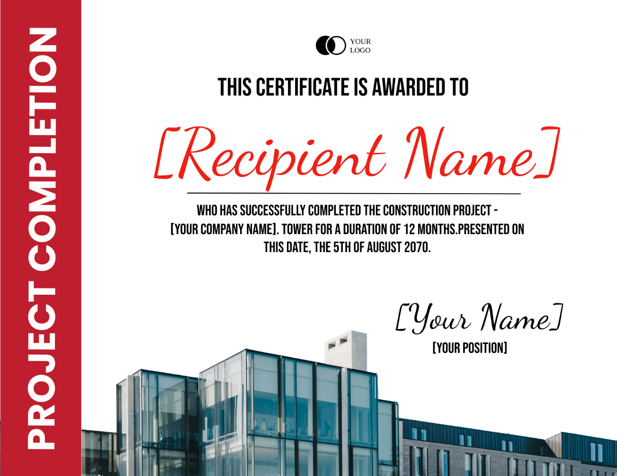 Project Certificate Template - Edit Online & Download Example ...