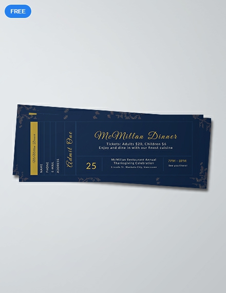 Ladies Night Ticket Template - Edit Online & Download Example ...