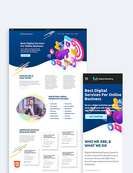 Free Event Planner Bootstrap Landing Page Template - HTML5 | Template.net