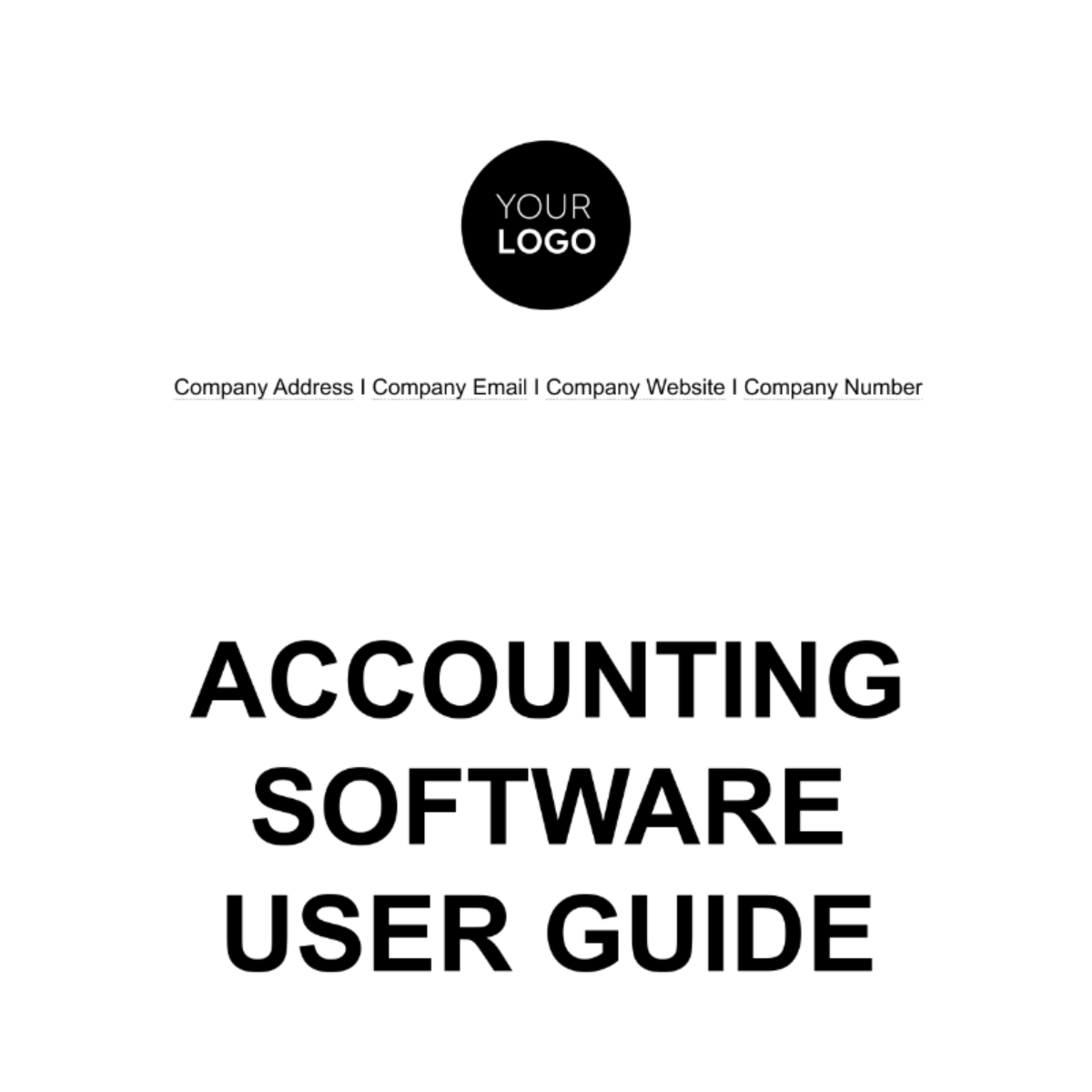 Accounting Software User Guide Template Edit Online Download