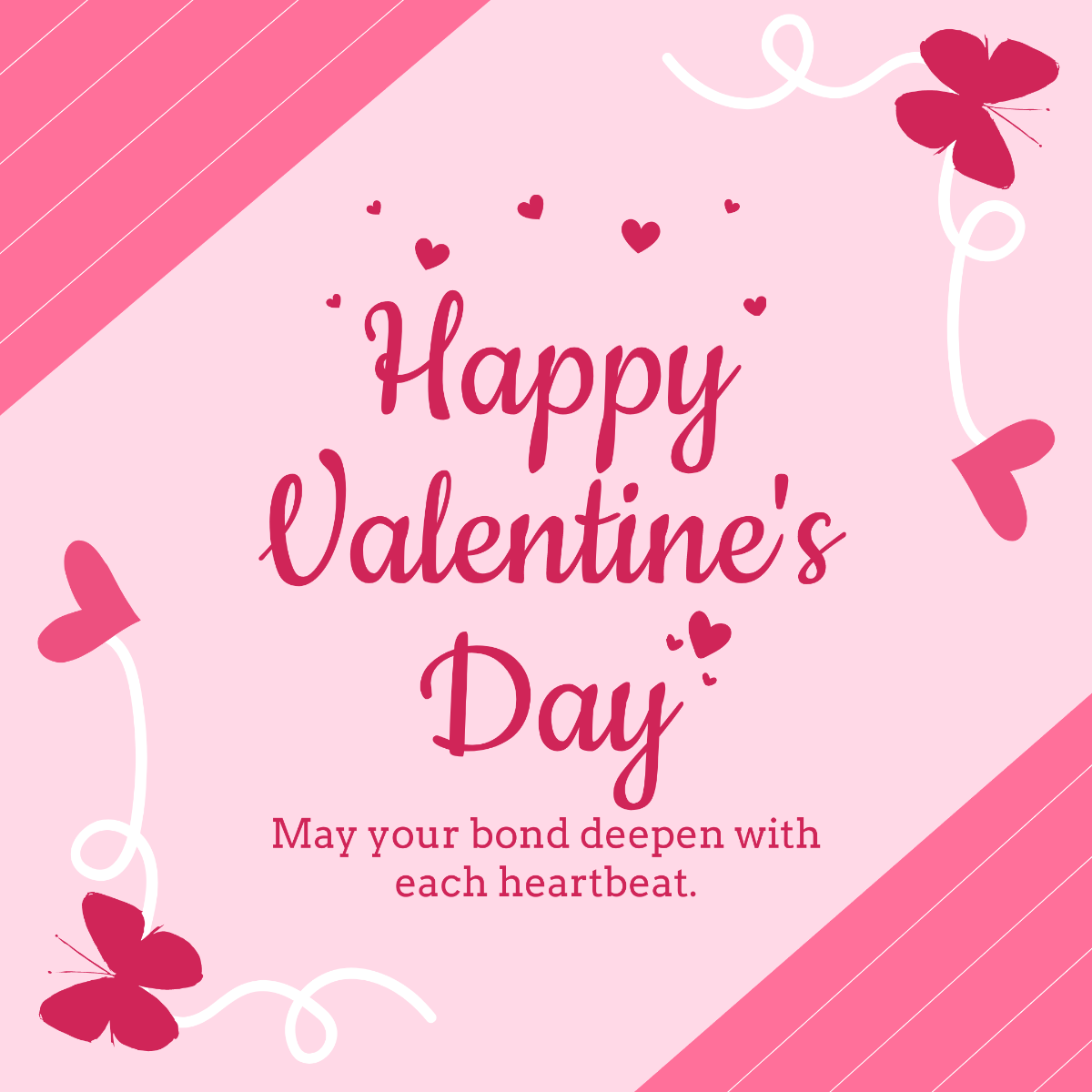 Create Valentine Free Valentine Day Card Template Vector Images ...