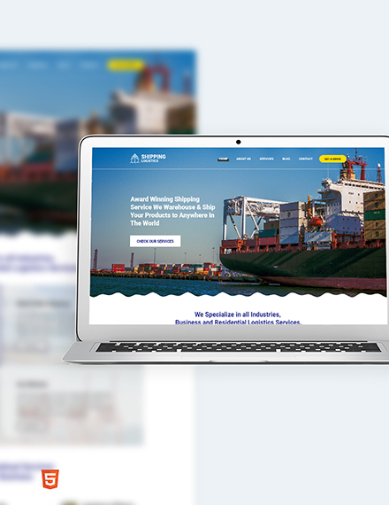 Shipping PSD Landing Page Template - Download in PSD | Template.net