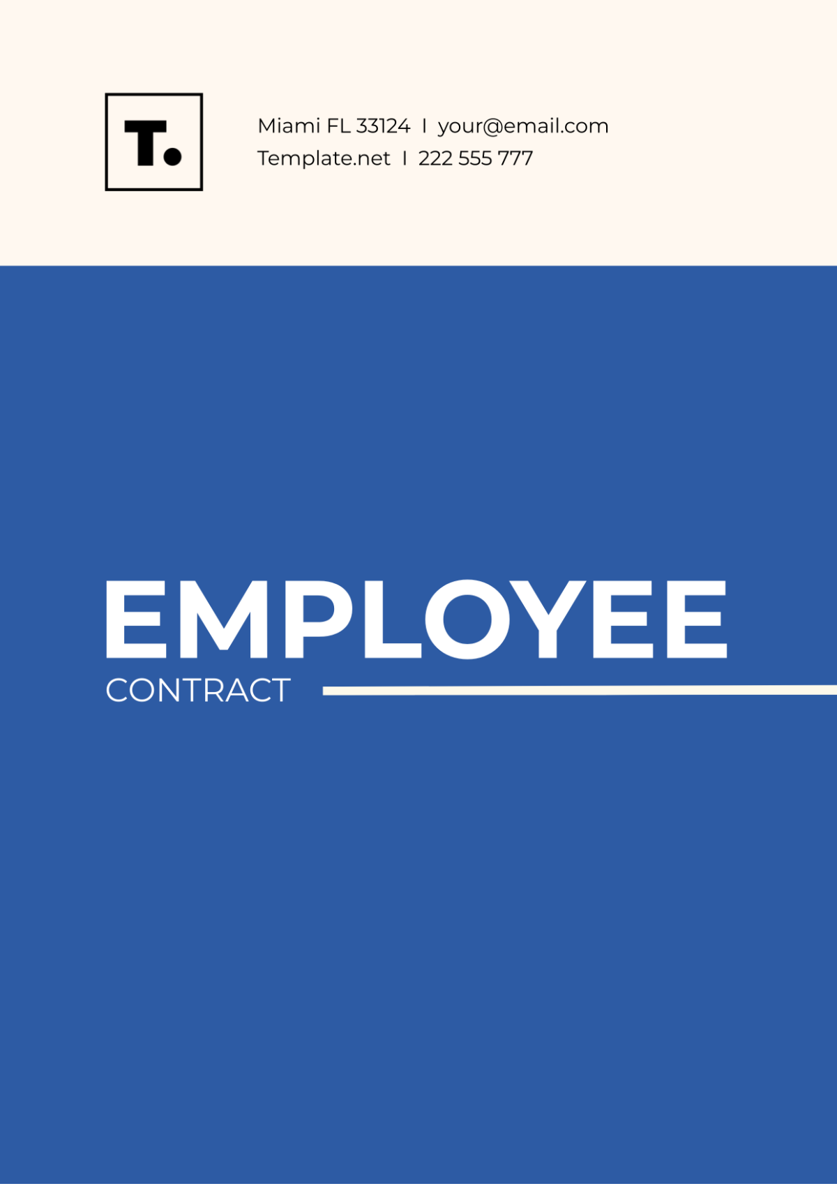 Employee Contract Template - Edit Online & Download Example | Template.net