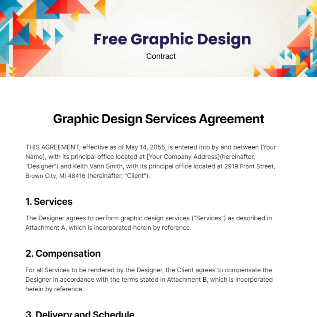 Graphic Design Contract