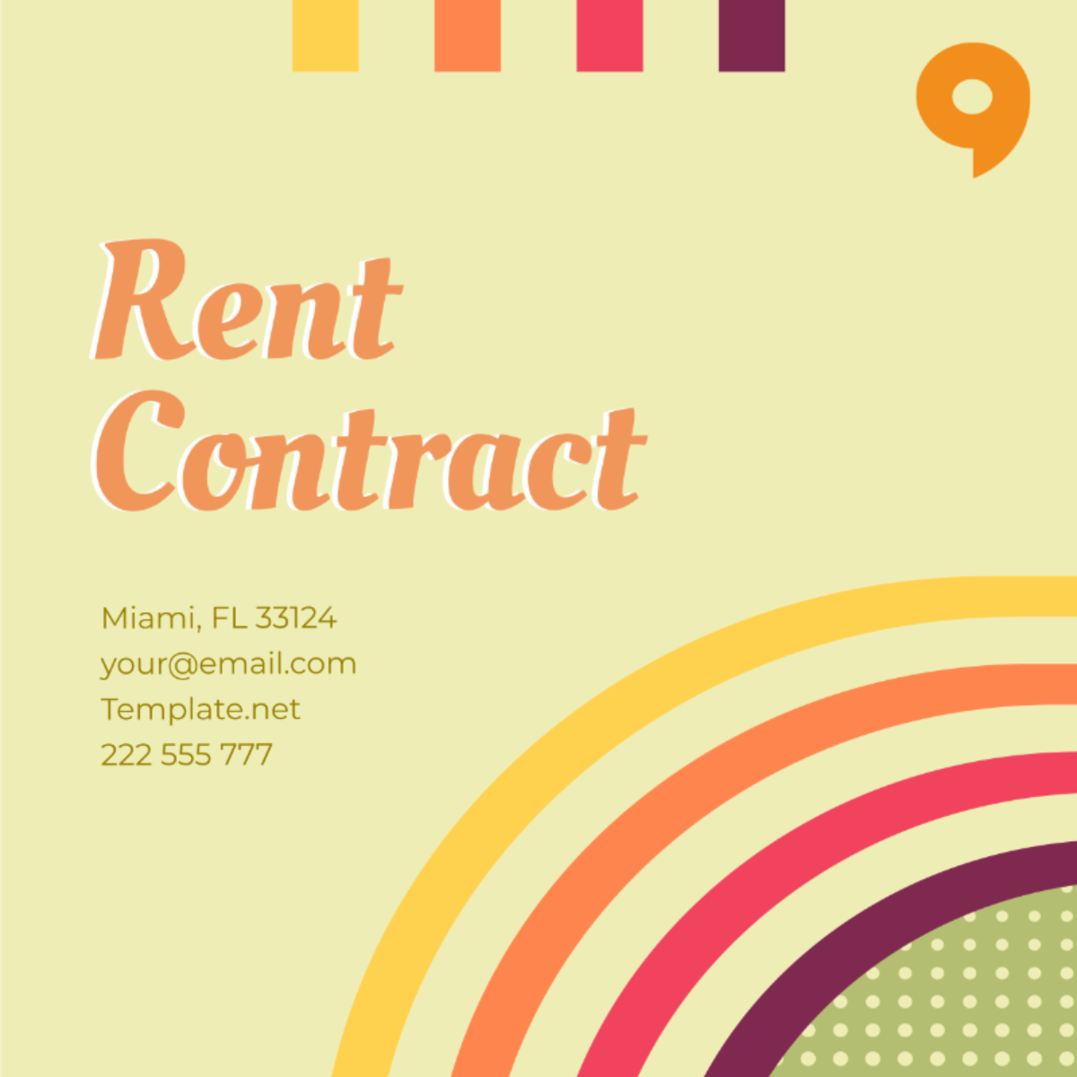 Rent Contract Template - Edit Online & Download Example | Template.net