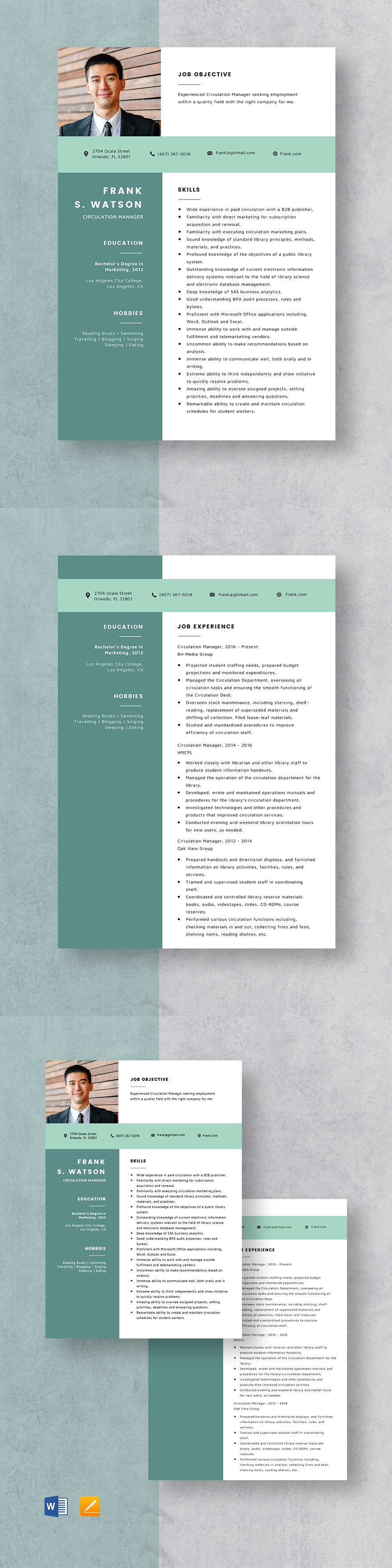 Circulation Manager Resume Template - Word, Apple Pages | Template.net