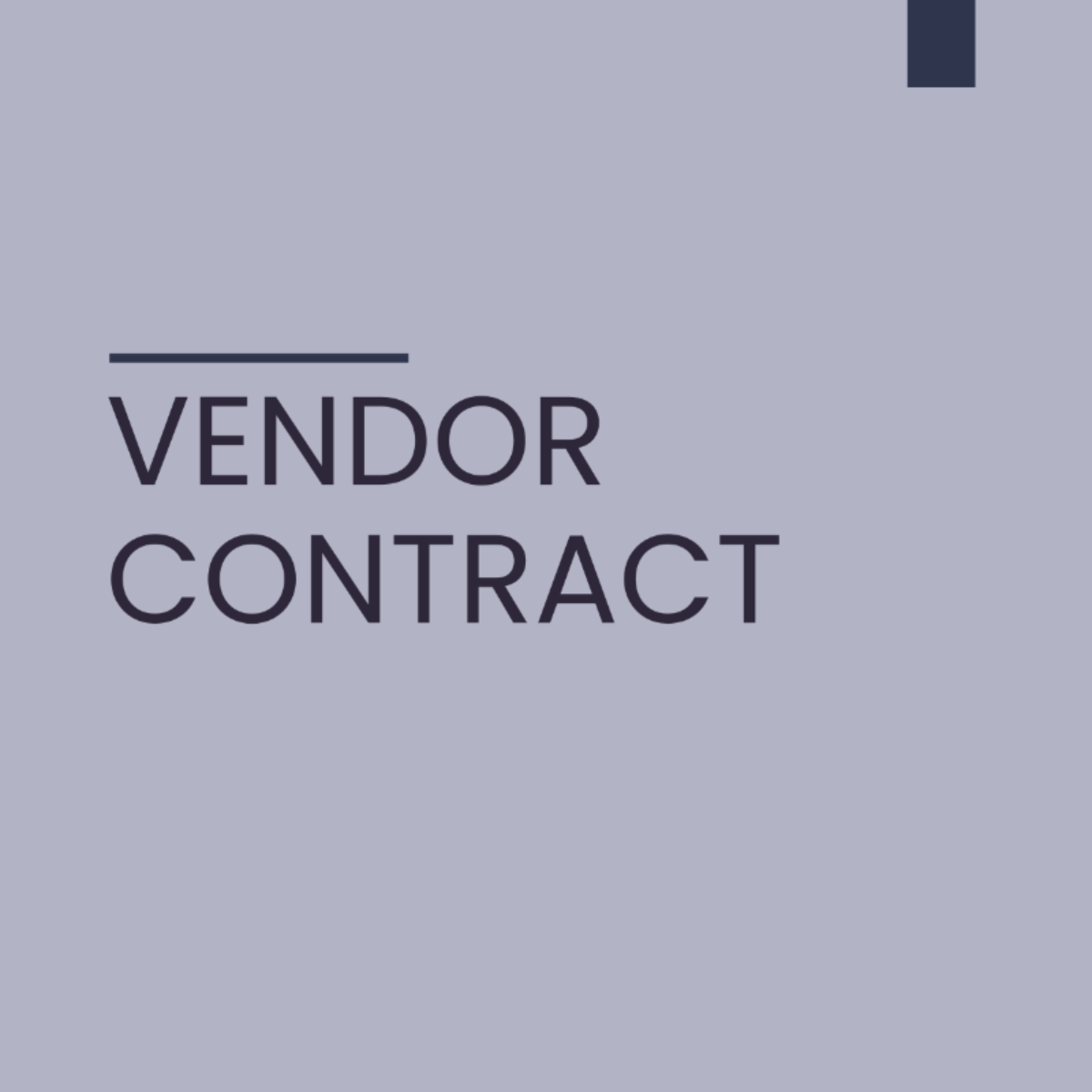 Vendor Contract Template - Edit Online & Download Example | Template.net