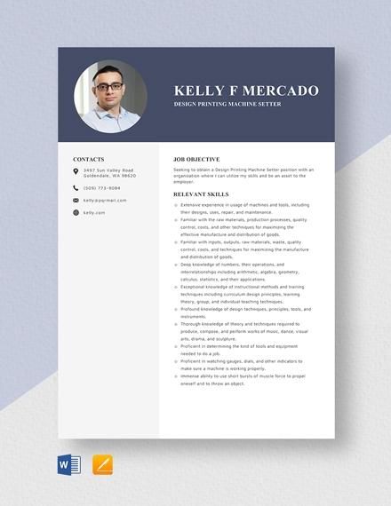 Free Sewing Machine Operator Resume - Download in Word, Apple Pages ...