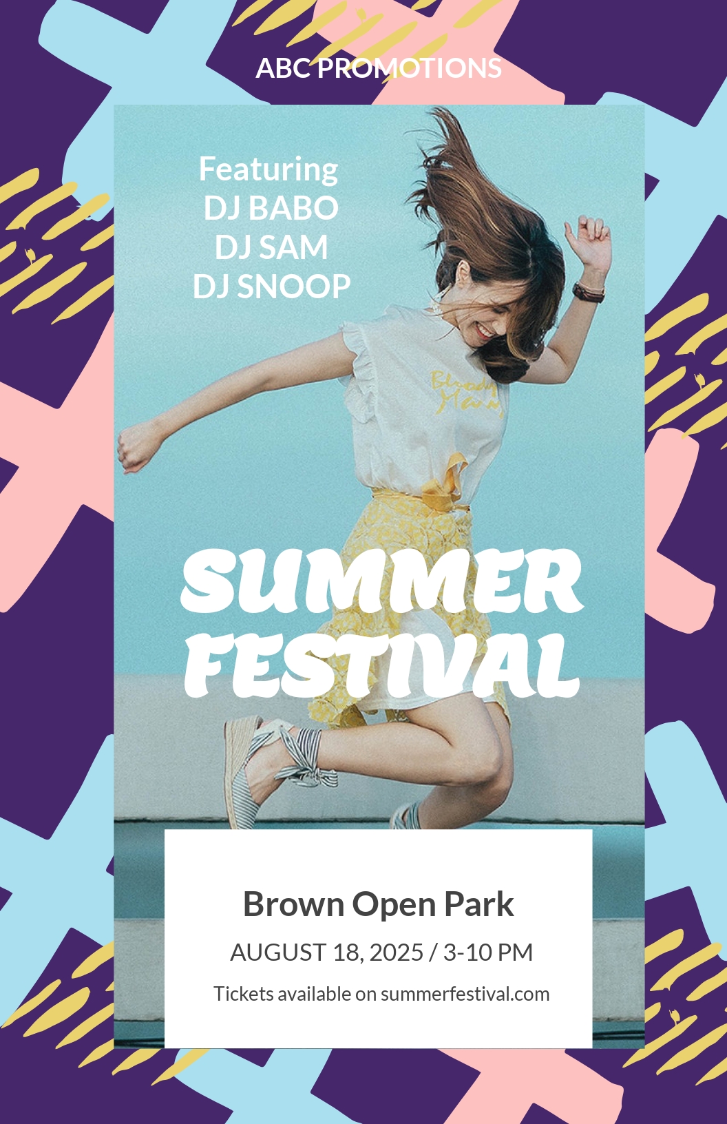 FREE Tech Event Poster Template - PSD | Apple (MAC) Pages | Illustrator