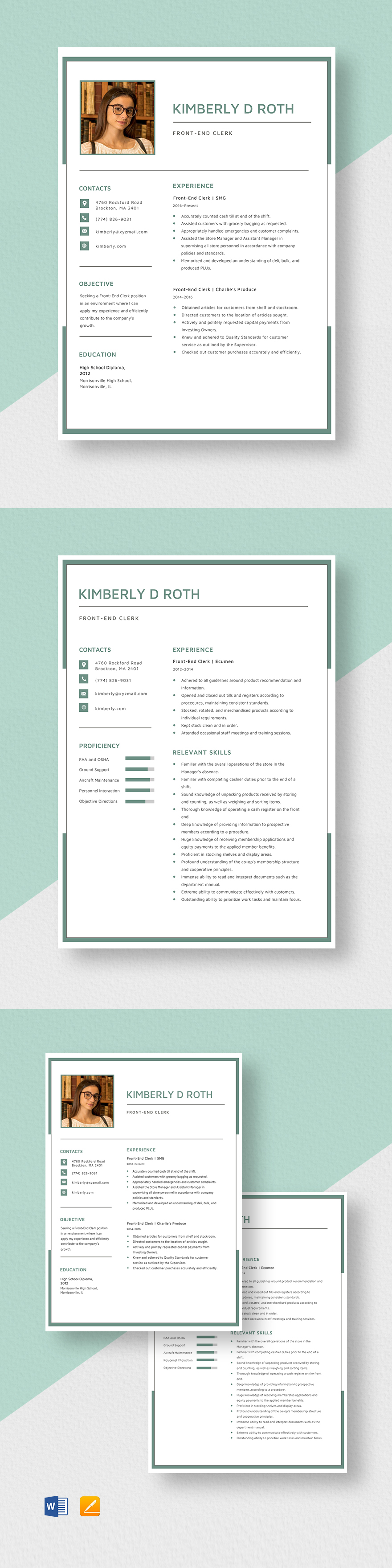 Free Front End Developer Resume Template - Word, Apple Pages, Publisher ...