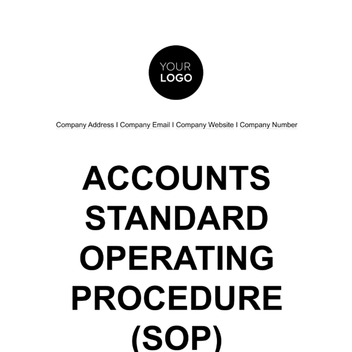 Accounts Standard Operating Procedure (SOP) Template - Edit Online ...
