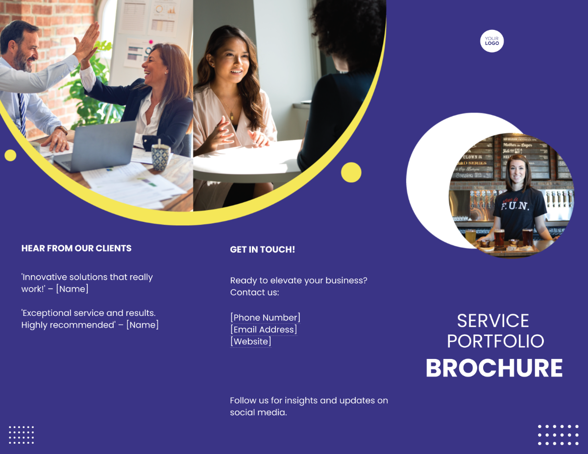 Service Portfolio Brochure Template