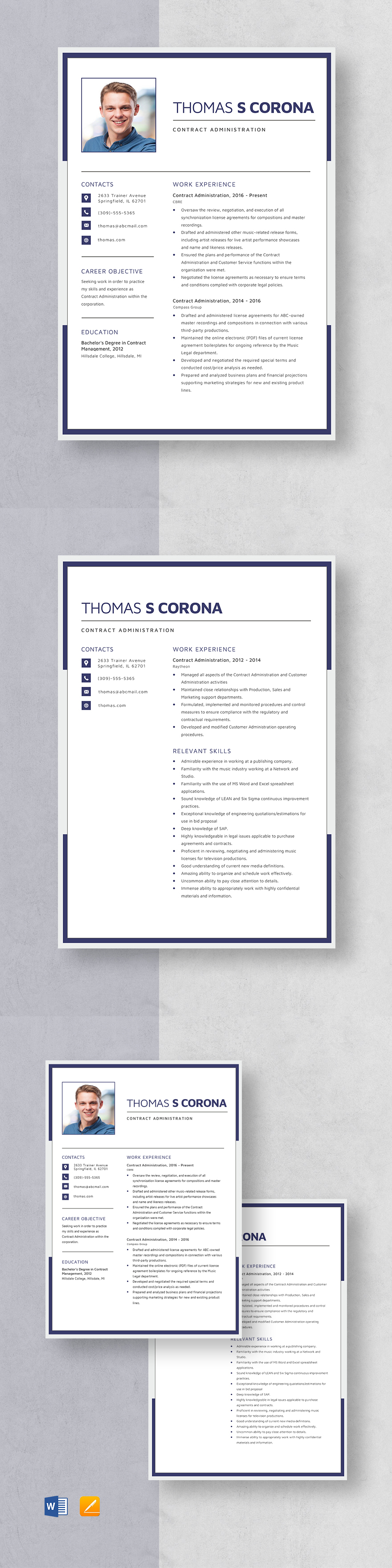 Medical Office Administration Resume Template - Word, Apple Pages ... Medical Office Administration Resume Template - Word, Apple Pages ...