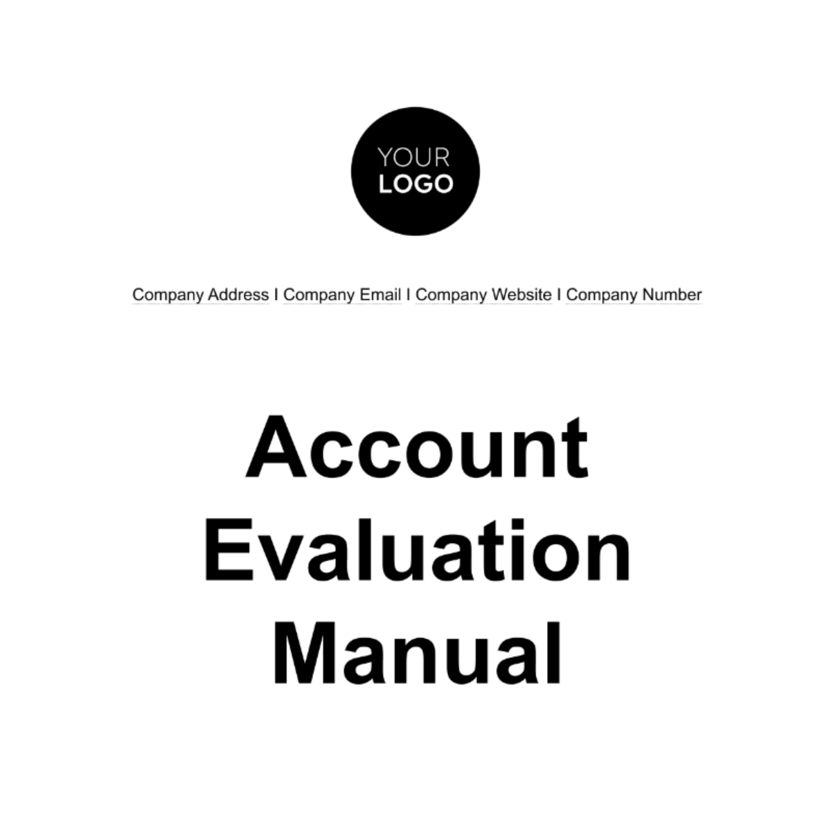 Account Evaluation Manual Template Edit Online Download Example Account Evaluation Manual Template Edit Online Download Example