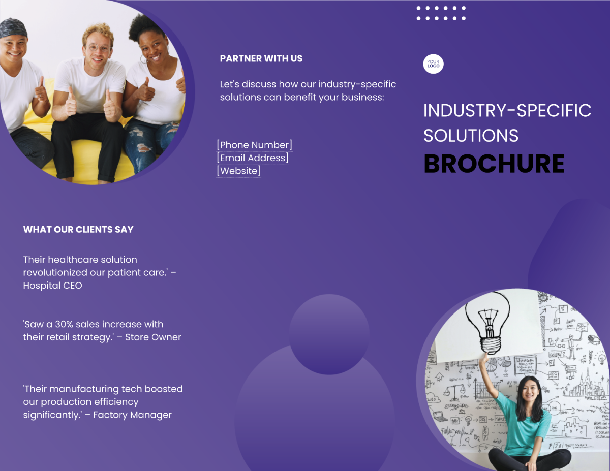 Industry-Specific Solutions Brochure Template