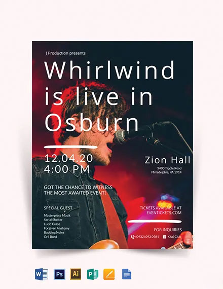 FREE Business Event Flyer Template - Word (DOC) | PSD | Apple (MAC ...