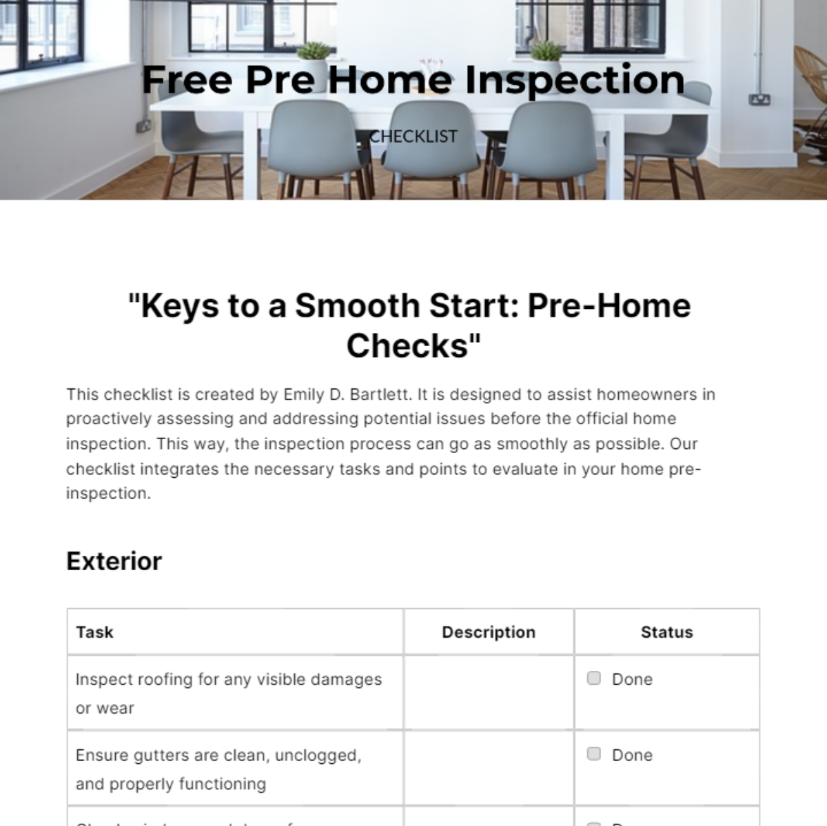Pre Home Inspection Checklist Template - Edit Online & Download Example ...