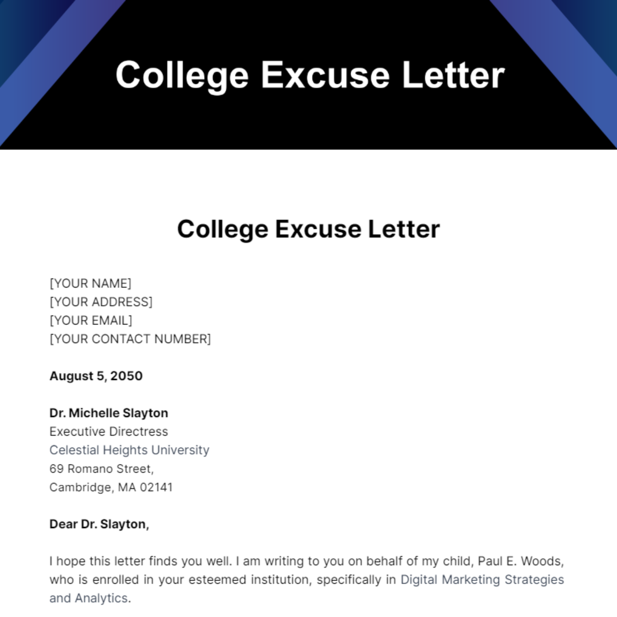 College Excuse Letter college-excuse-letter