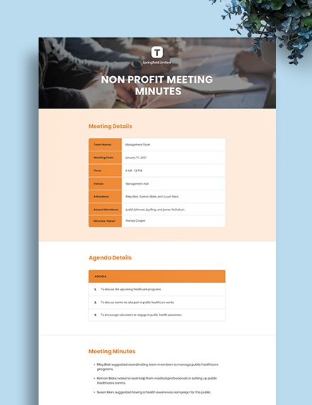 18 FREE Non Profit Templates PDF Template