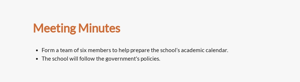 Sample School Meeting Minutes Template - Google Docs, Word, Apple Pages ...
