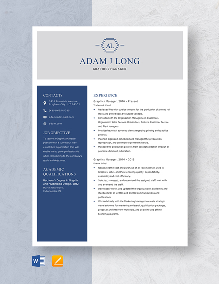 Free Graphics Production Artist Resume - Download in Word, Apple Pages ...