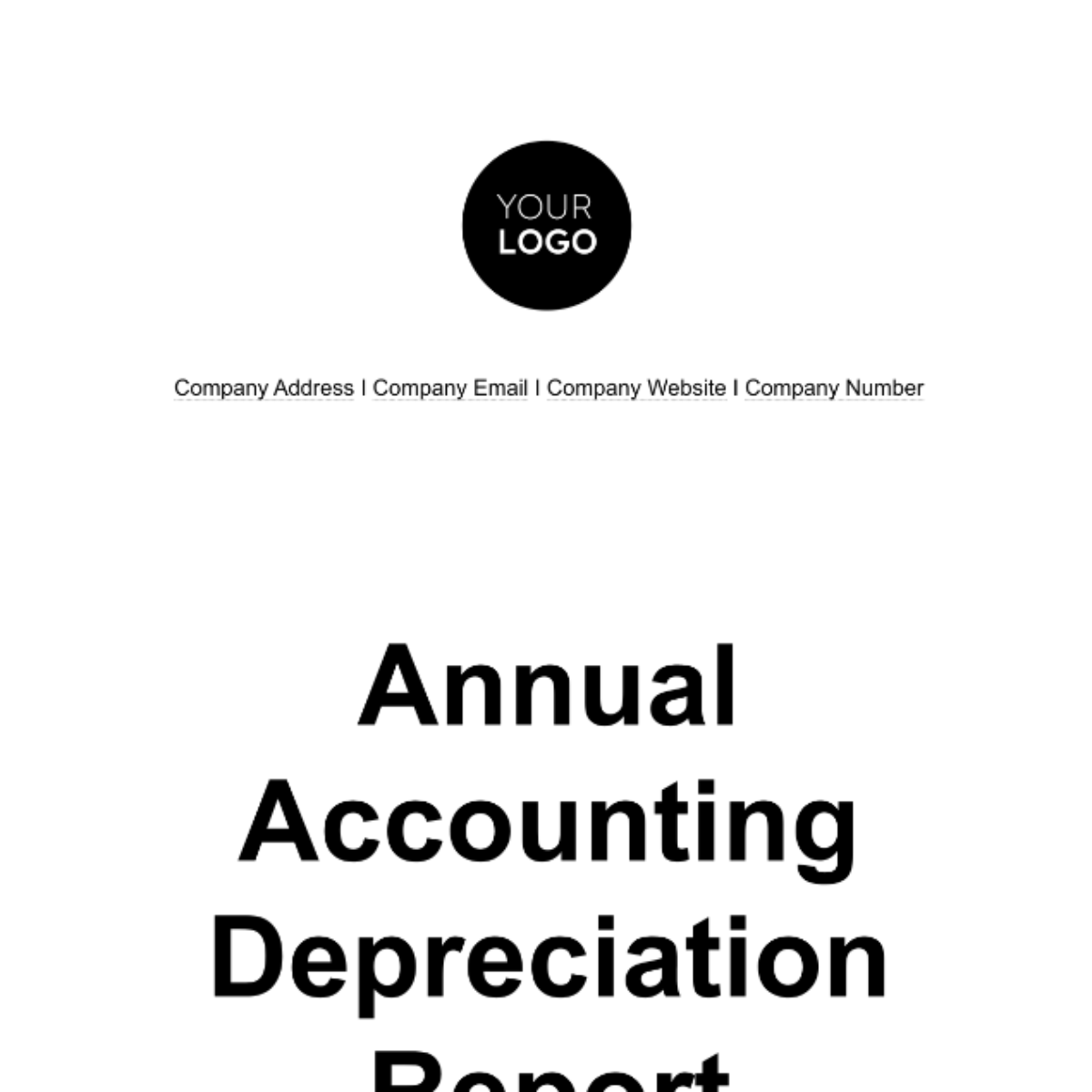 Annual Accounting Depreciation Report Template Edit Online And Download Example