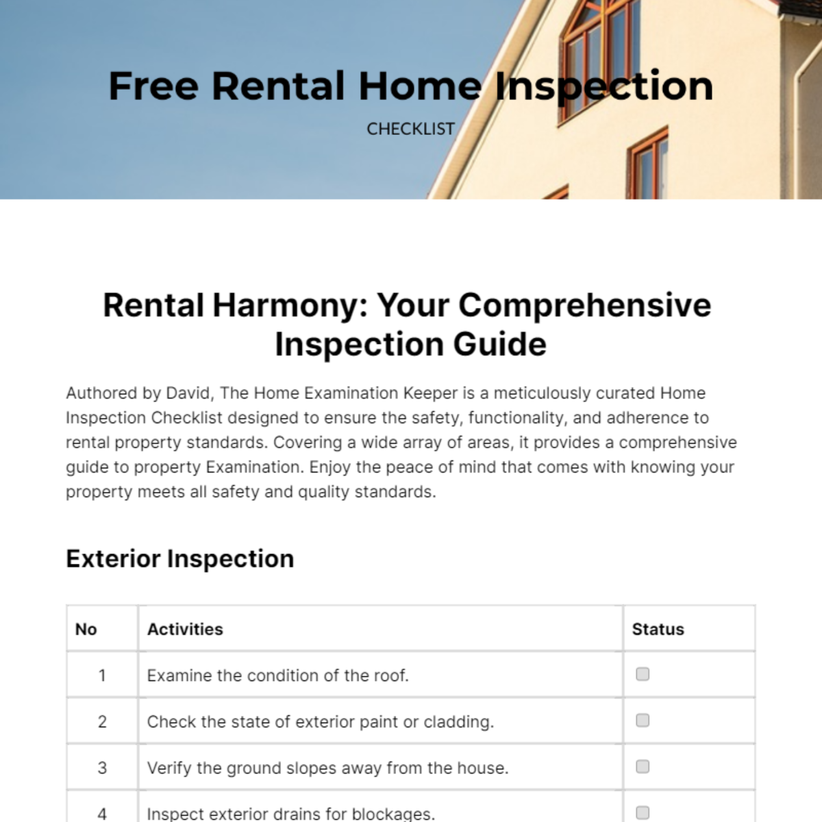 Rental House Inspection at Theodore Talbert blog