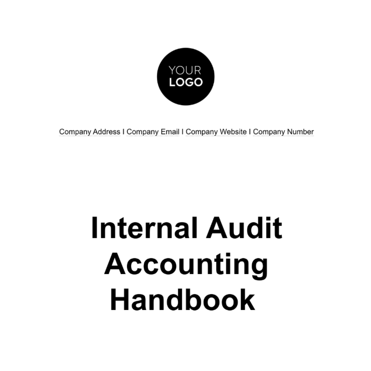 Internal Audit Accounting Handbook Template - Edit Online & Download ...
