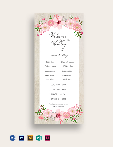 FREE Wedding Place Name Card Template - Word (DOC) | PSD | Apple (MAC ...