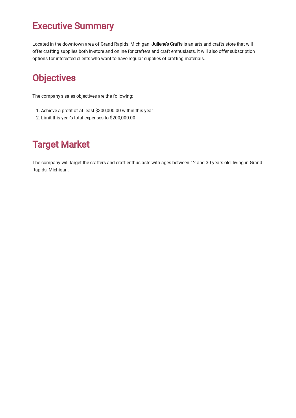 Annual Sales Plan Template [Free PDF] - Word (DOC) | Google Docs l PDF