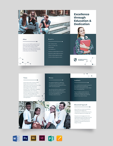 How To Edit Education Brochure Templates In Word Brochure Template