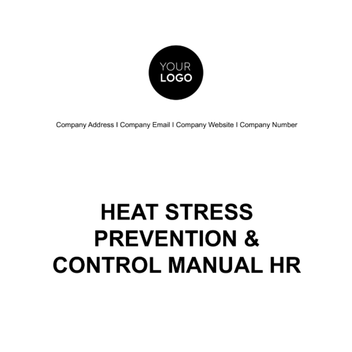 Heat Stress Prevention and Control Manual HR Template - Edit Online ...