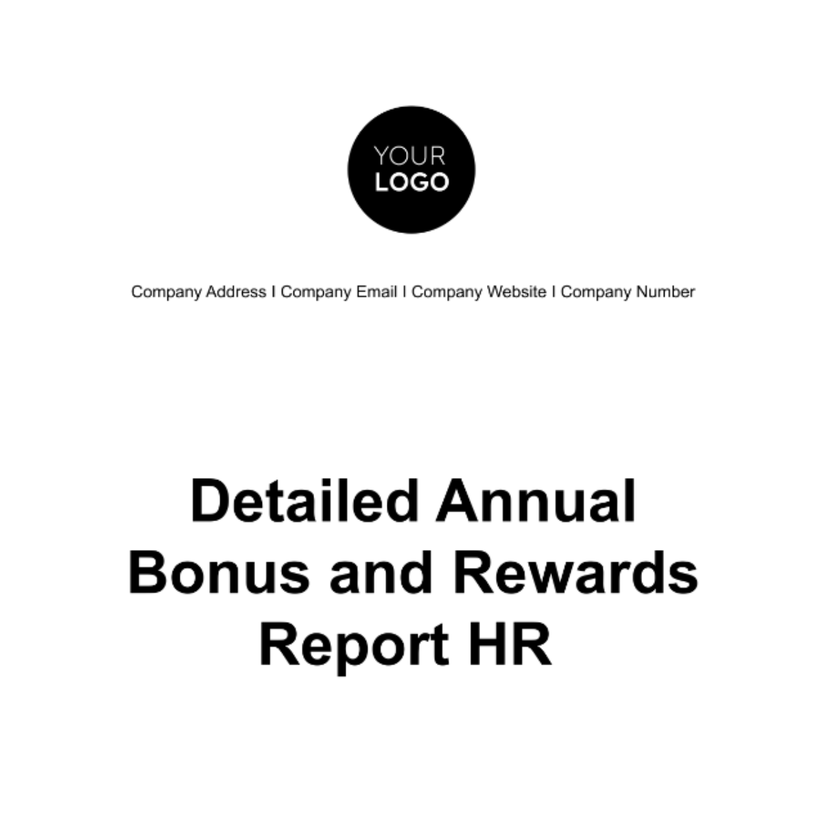 Detailed Annual Bonus and Rewards Report HR Template - Edit Online ...