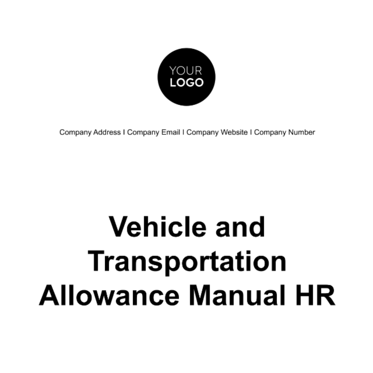 Vehicle and Transportation Allowance Manual HR Template - Edit Online ...
