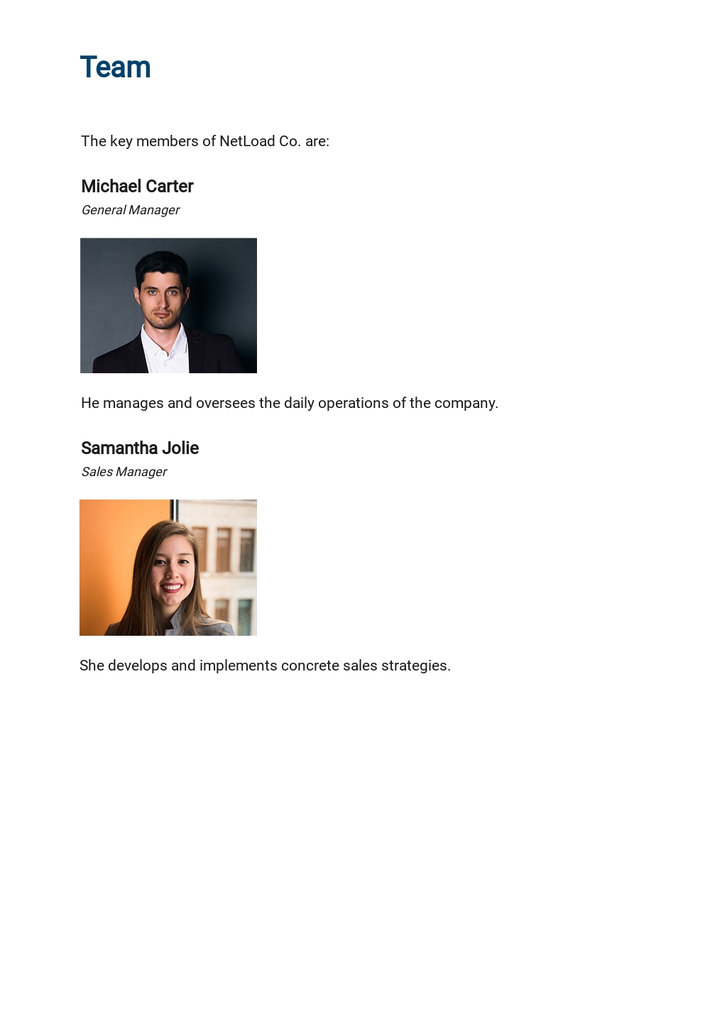 Sales Plan Layout Template [Free PDF] - Google Docs, Word | Template.net