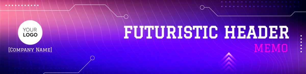 Futuristic Memo Header Template - Edit Online & Download Example ...