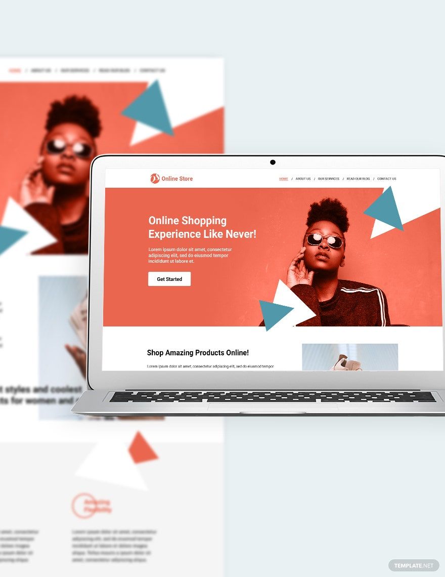 Online Store Bootstrap Landing Page Template HTML5 Template