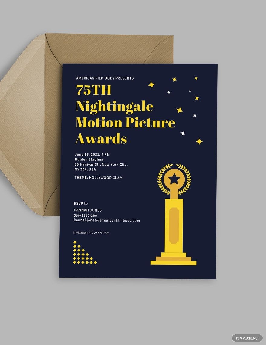 Free Modern Award Ceremony Invitation Template Download In Word 