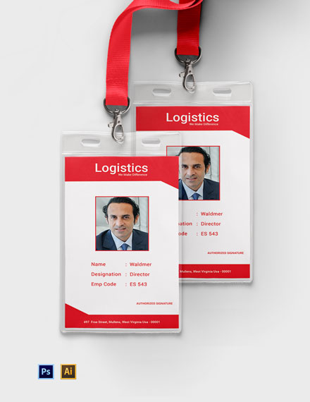 Legal Services ID Card Template - Illustrator, PSD | Template.net