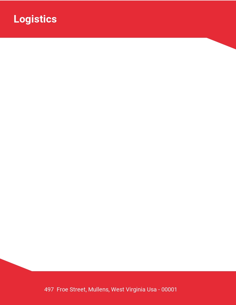 Logistics Services Letterhead Template [Free JPG] - Illustrator, PSD ...