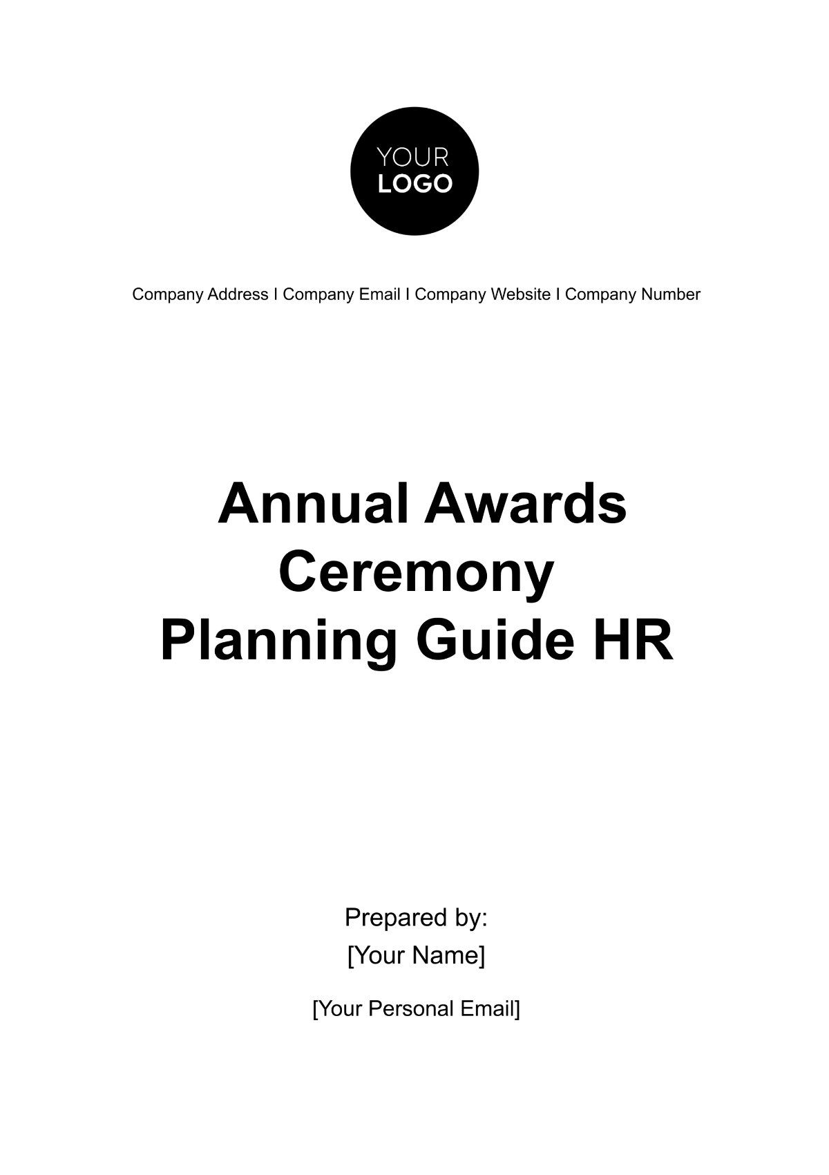Annual Awards Ceremony Planning Guide HR Templates - Edit Online ...